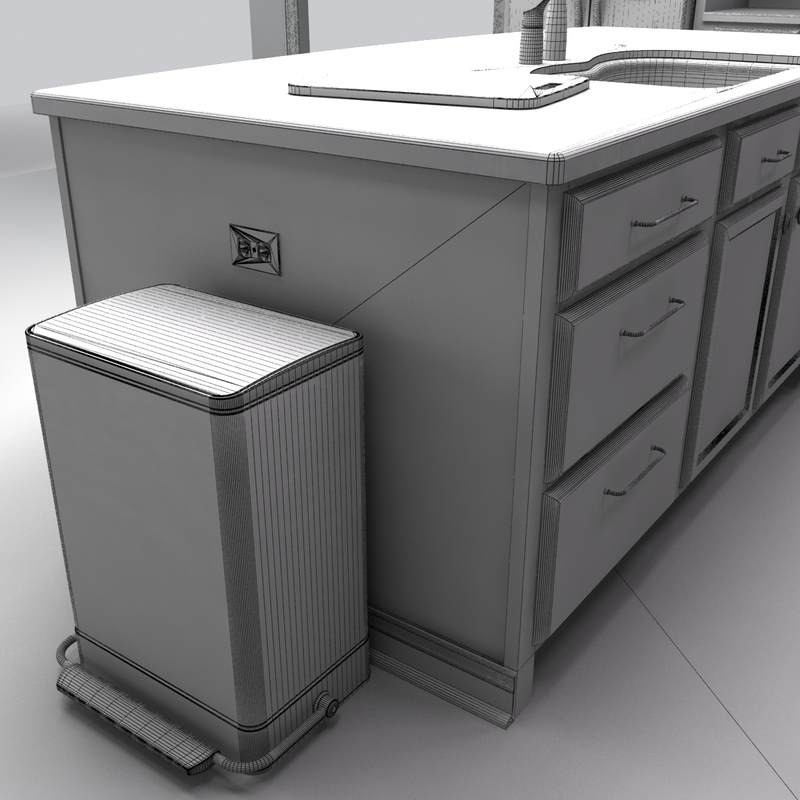 kitchen scene 3d model