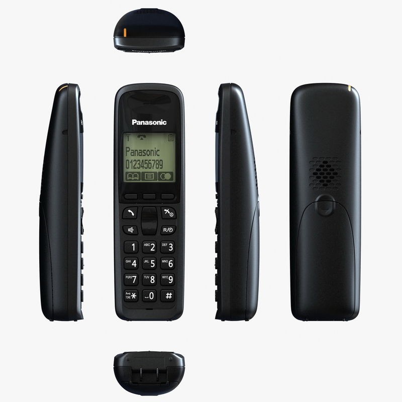 panasonic kx-tg6411 6411 phone 3d model