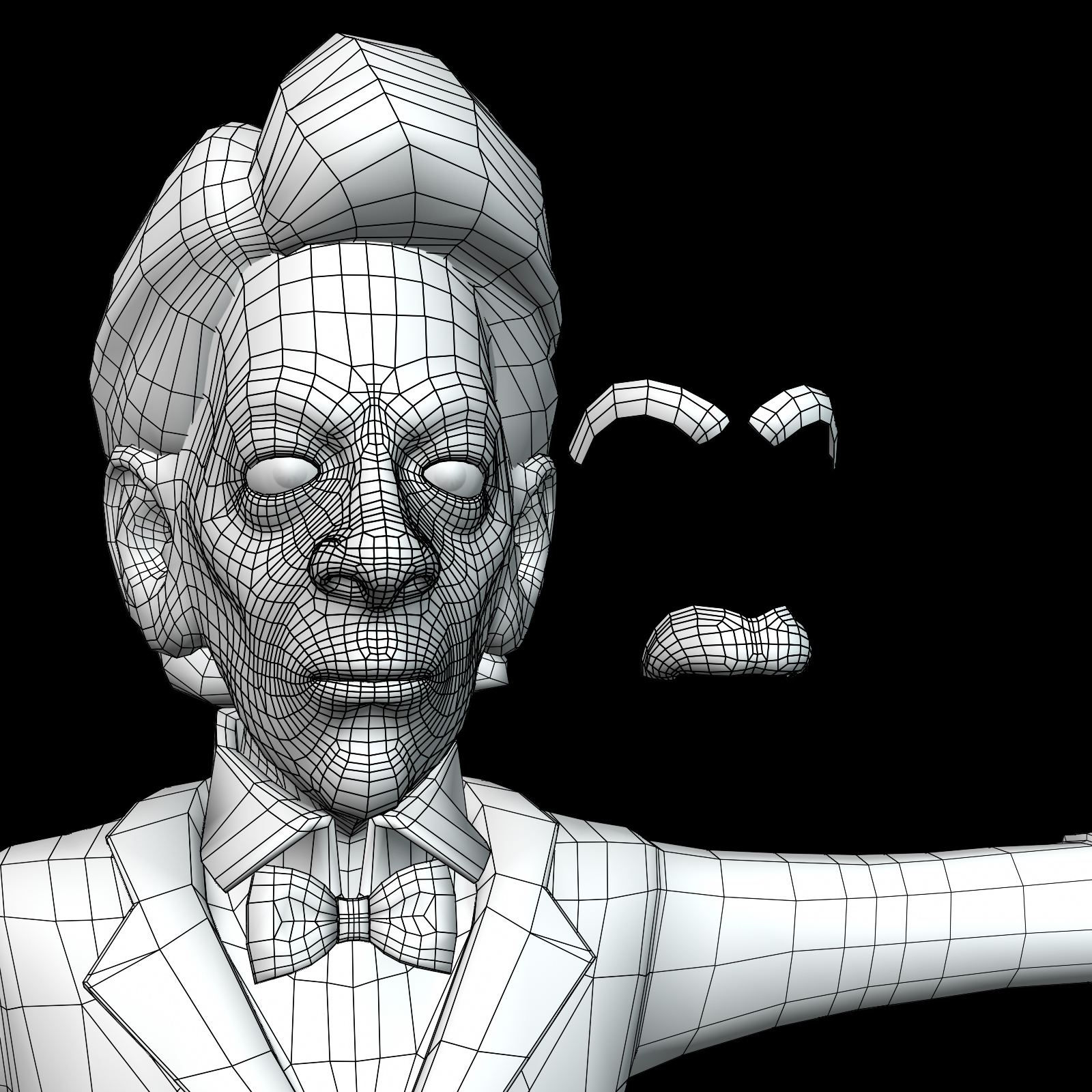 cartoon caricature 3d model