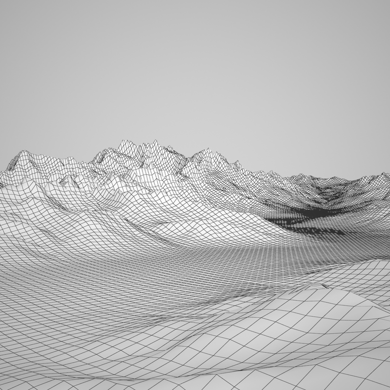 real terrains mount olympus 3d model