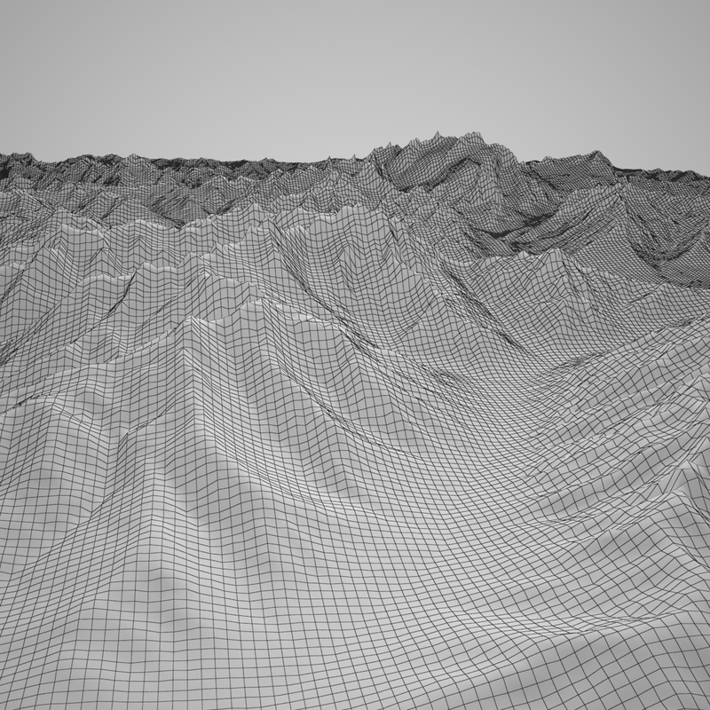 real terrains mount olympus 3d model