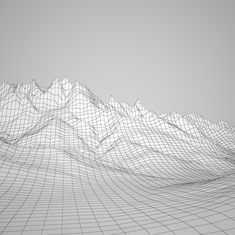 real terrains mount olympus 3d model