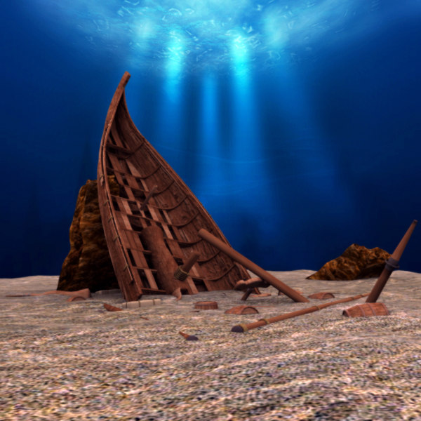 sunken ship 3d 3ds
