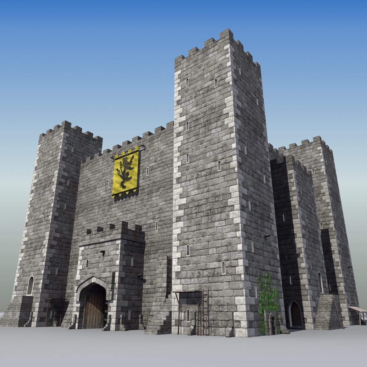 3d medieval castle