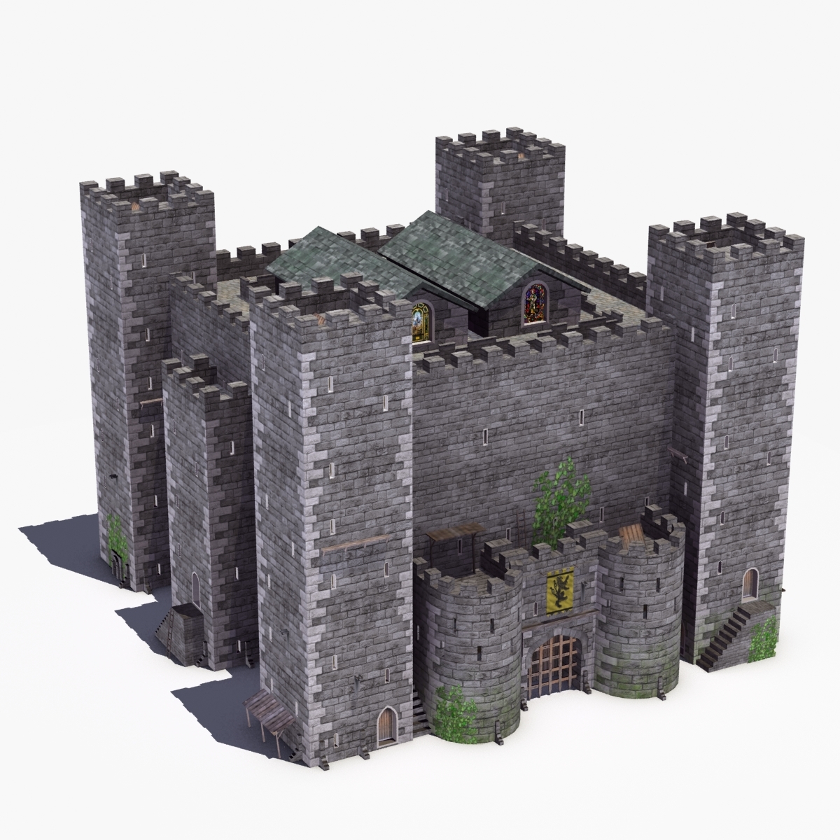 medieval castle 3d model