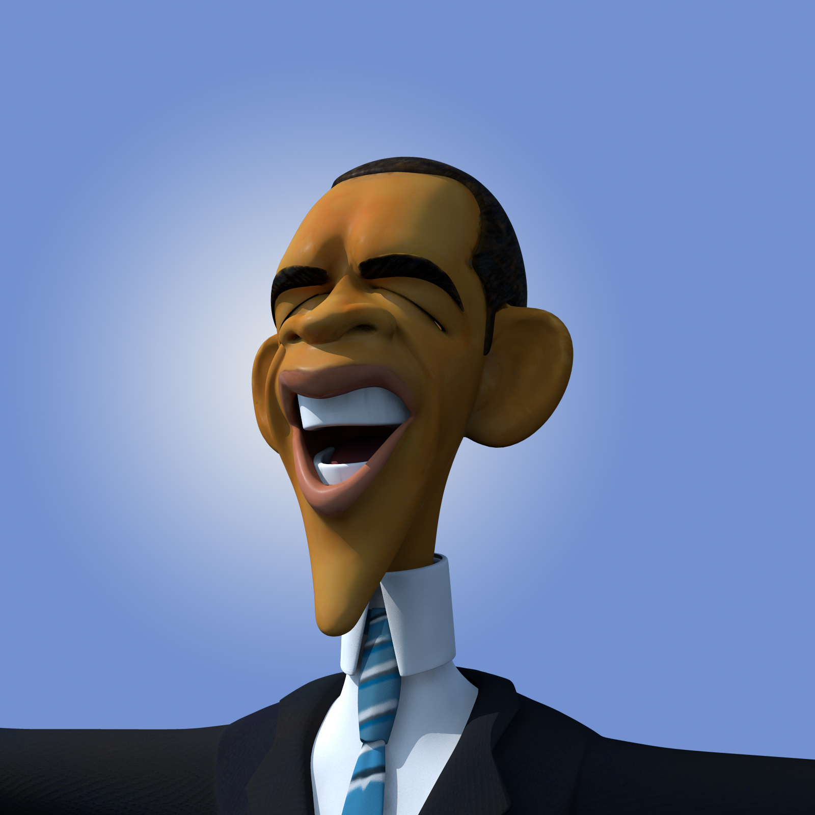 obj cartoon caricature barack obama