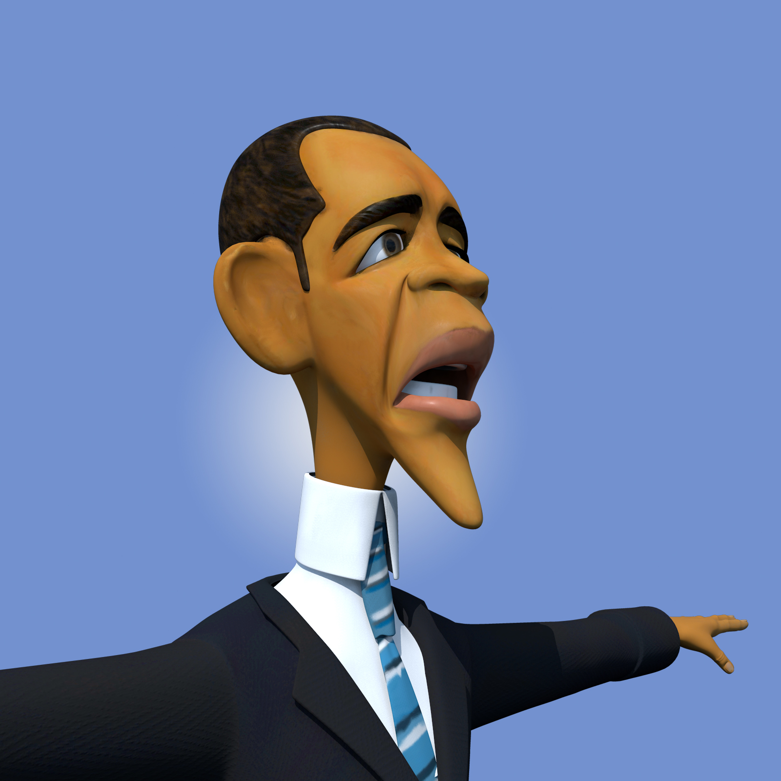 obj cartoon caricature barack obama
