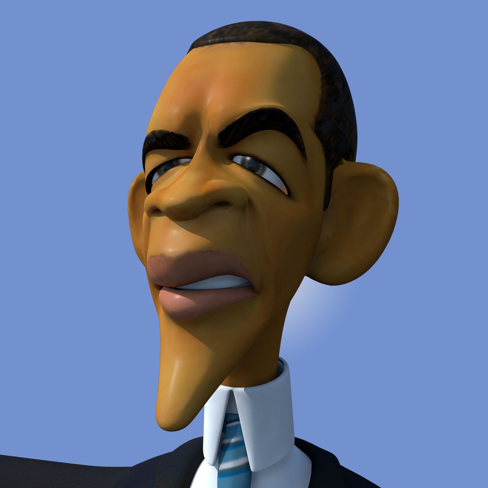 obj cartoon caricature barack obama