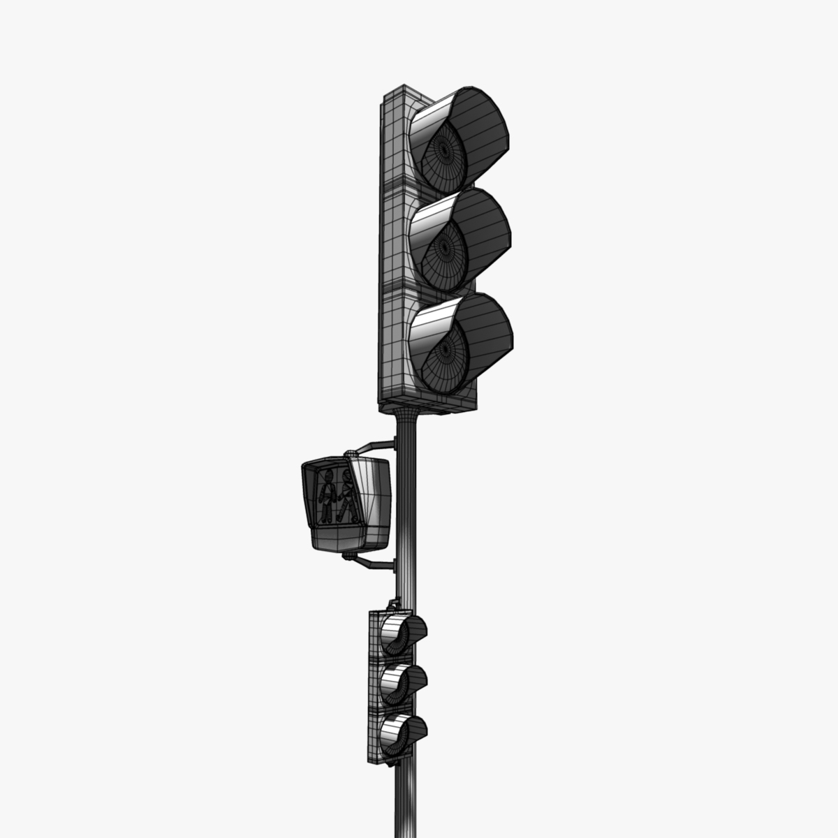 3d traffic lights model