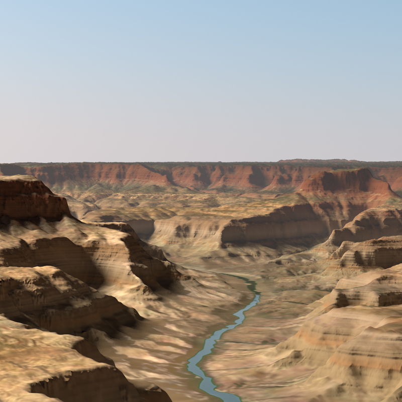 3d model real terrains grand canyon