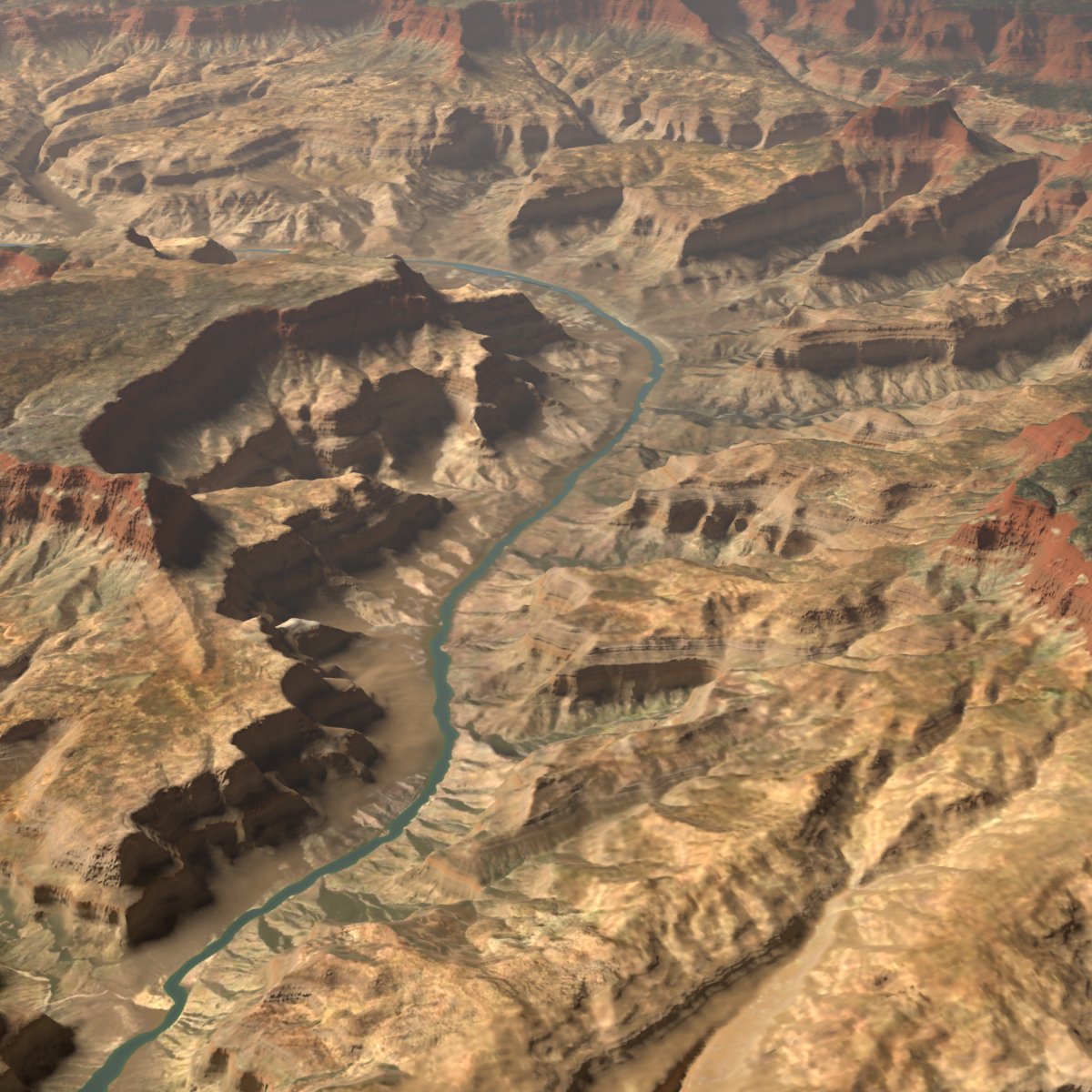 3d model real terrains grand canyon