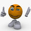 emoticon rigged biped 3d model