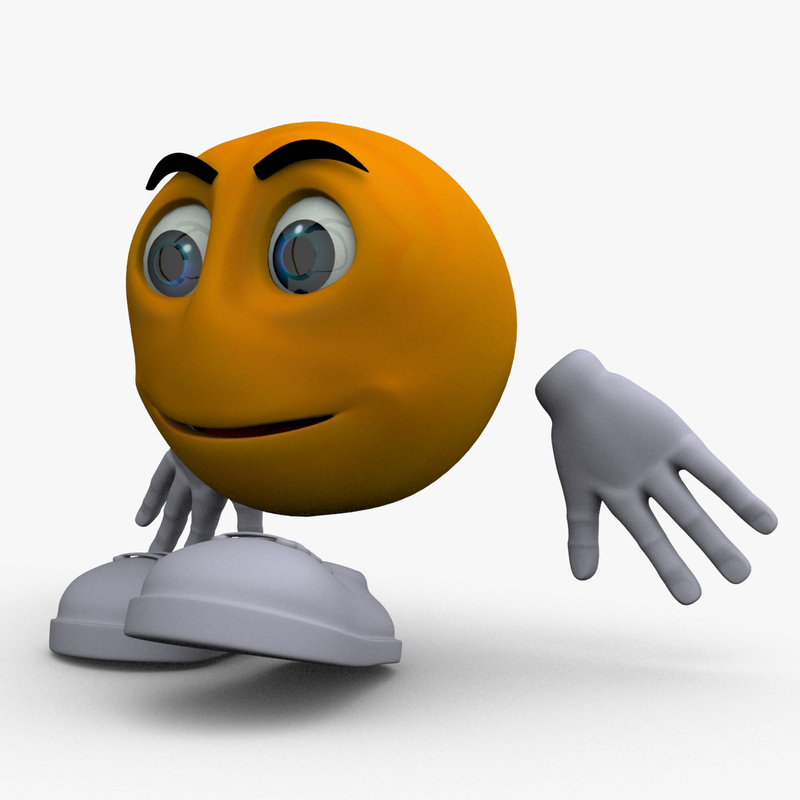 emoticon rigged biped 3d model