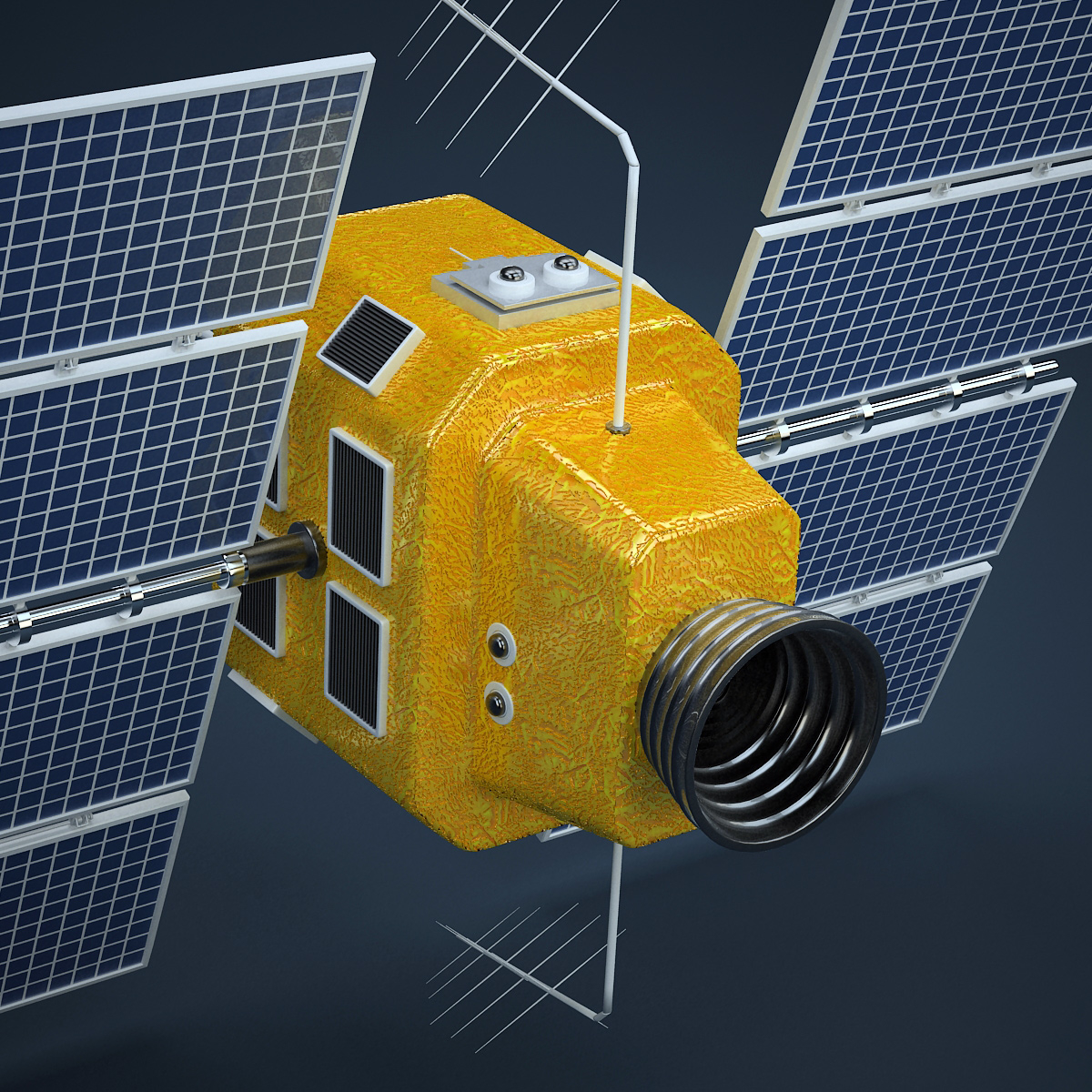 gps satellite 3d model