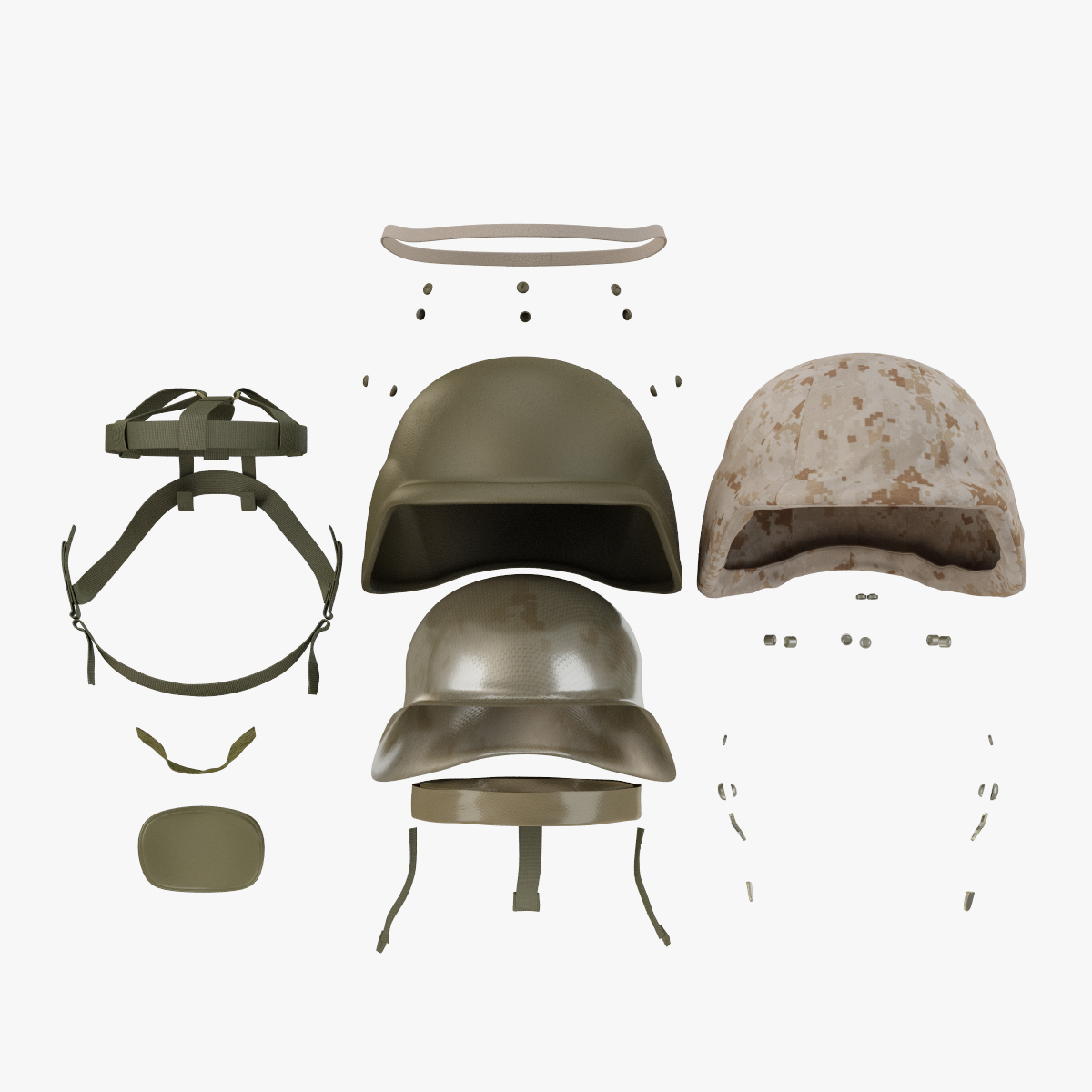 personnel helmet kevlar pasgt 3d ma
