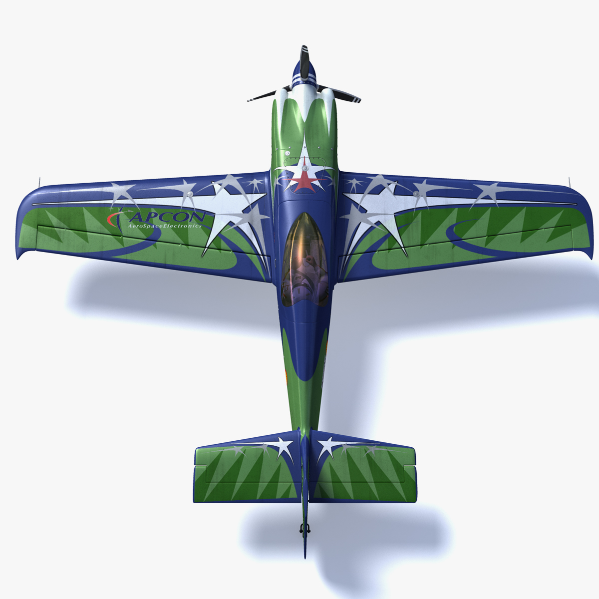 3d model of mxs-r acrobatic aircraft mxs