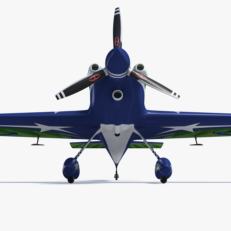 3d model of mxs-r acrobatic aircraft mxs