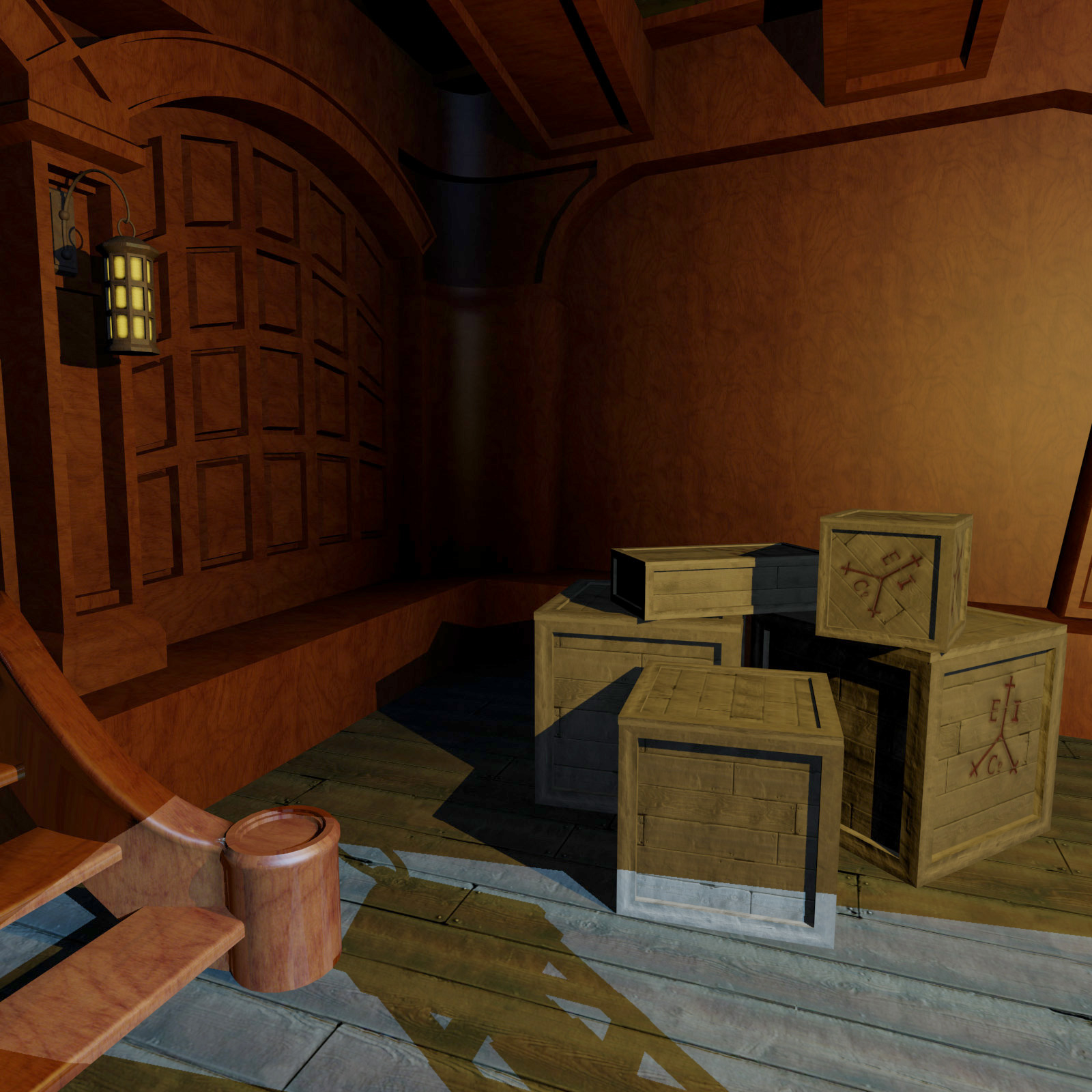 3d model pirate captain s galley