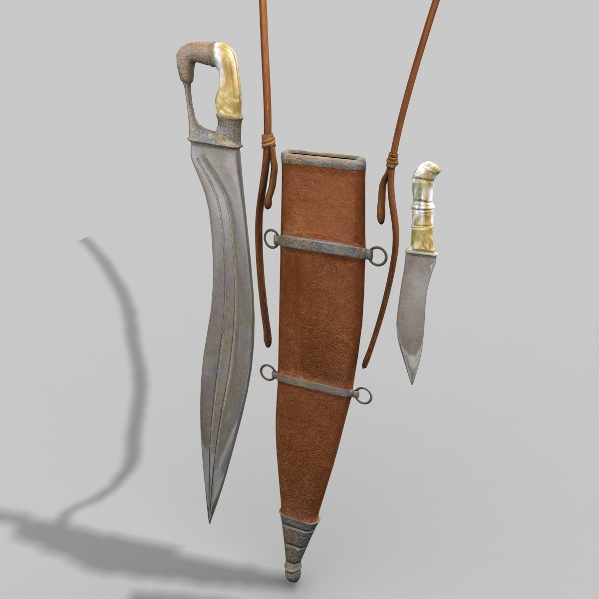 falcata sword 3d model