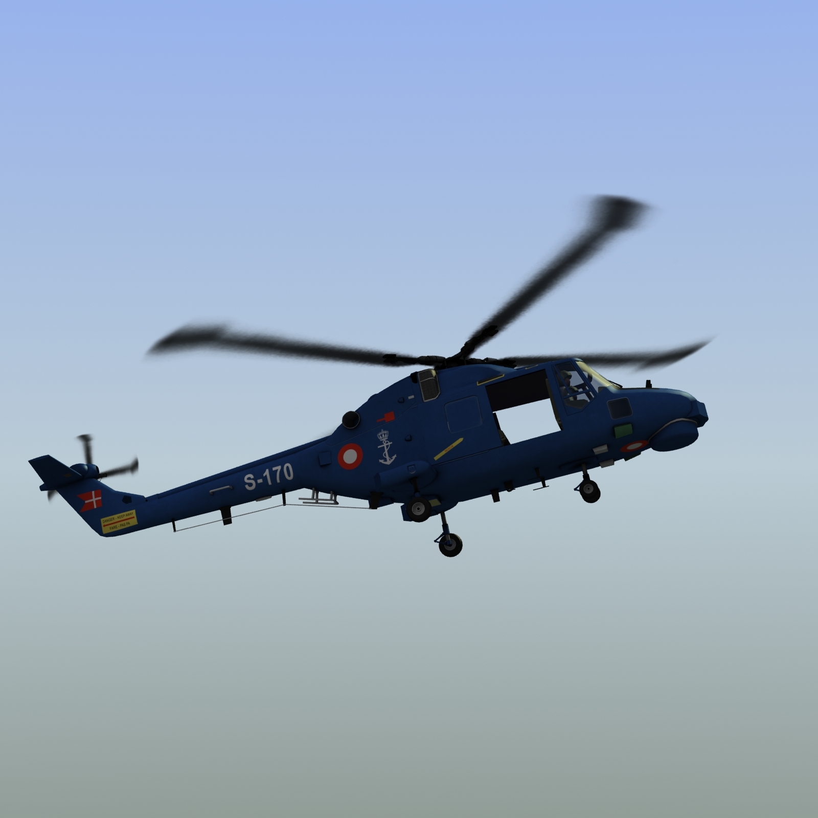 lynx navy helicopter 3ds