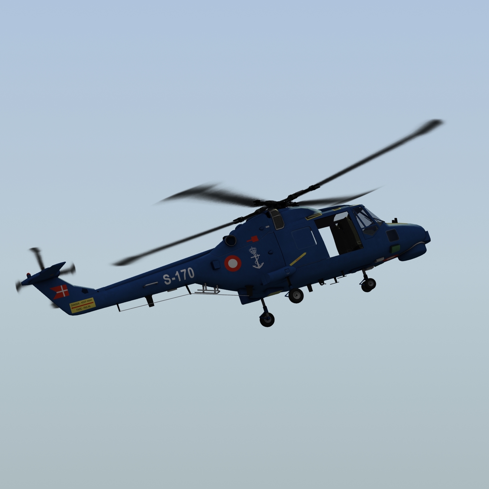 lynx navy helicopter 3ds