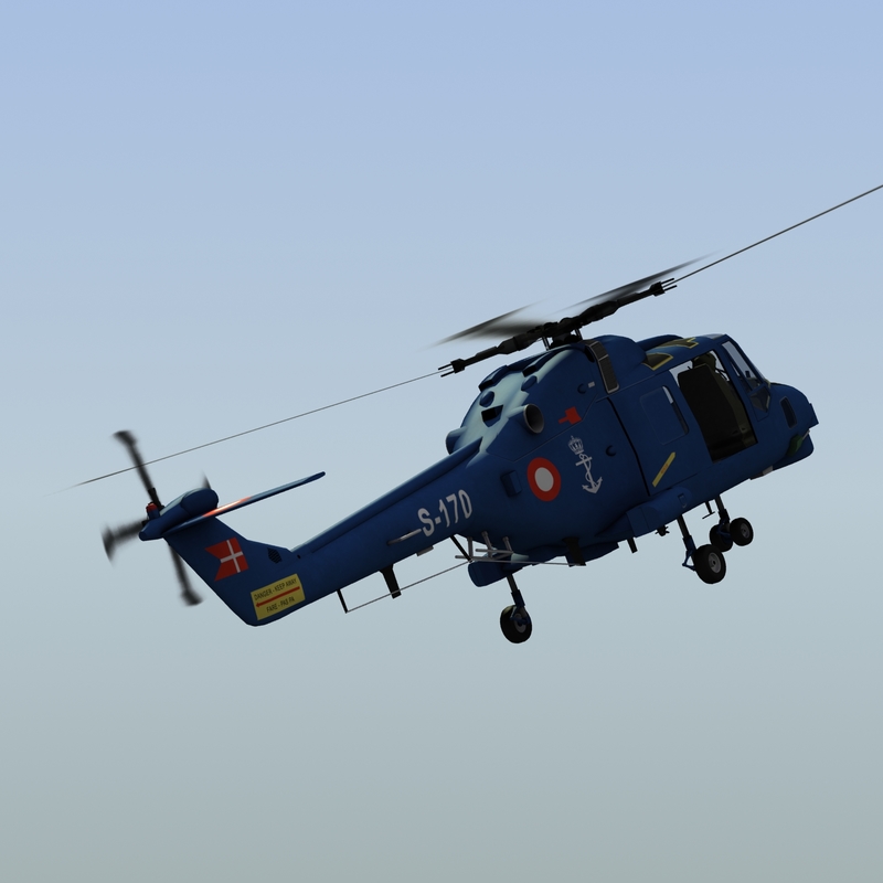 westland lynx mk90 naval 3d model