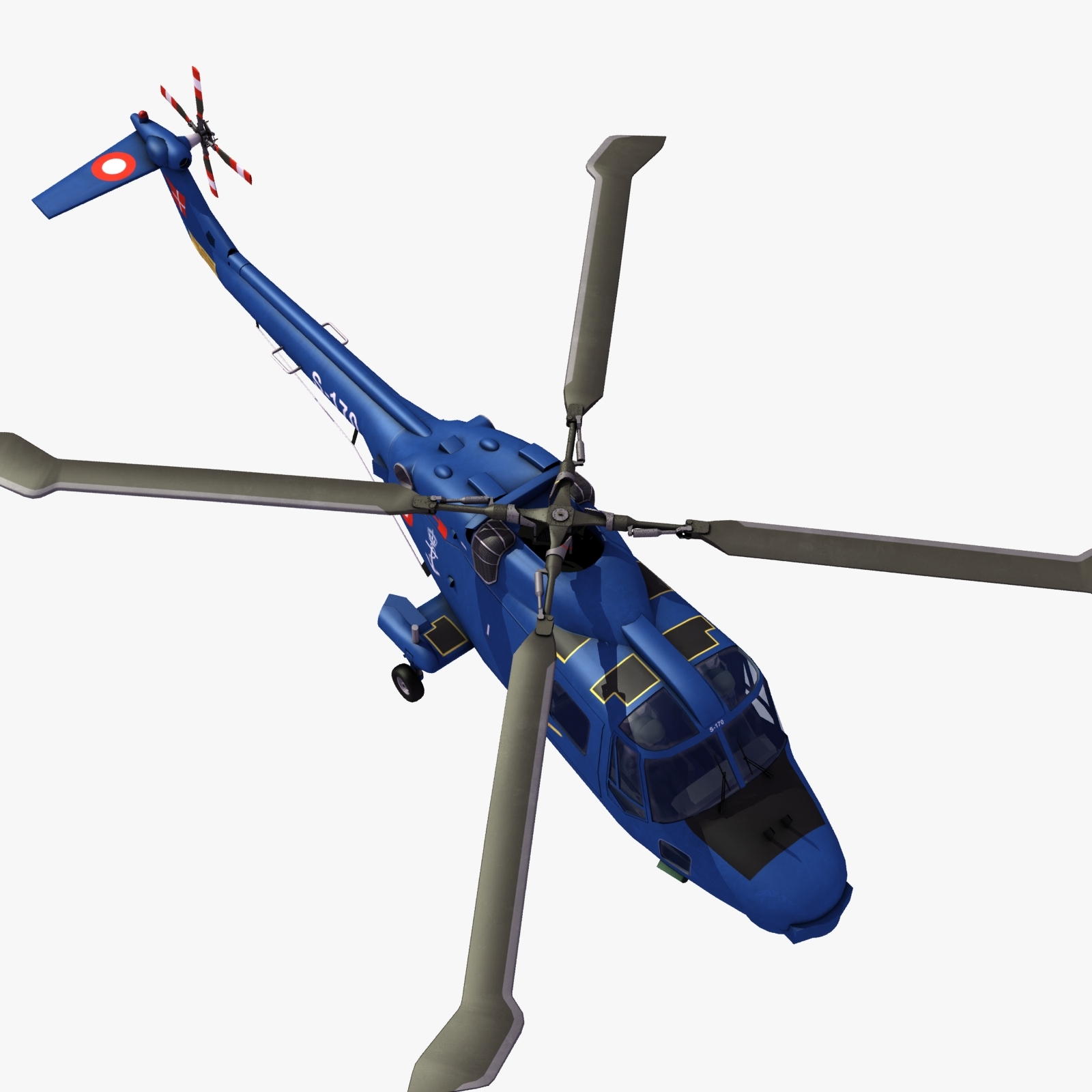 westland lynx mk90 naval 3d model