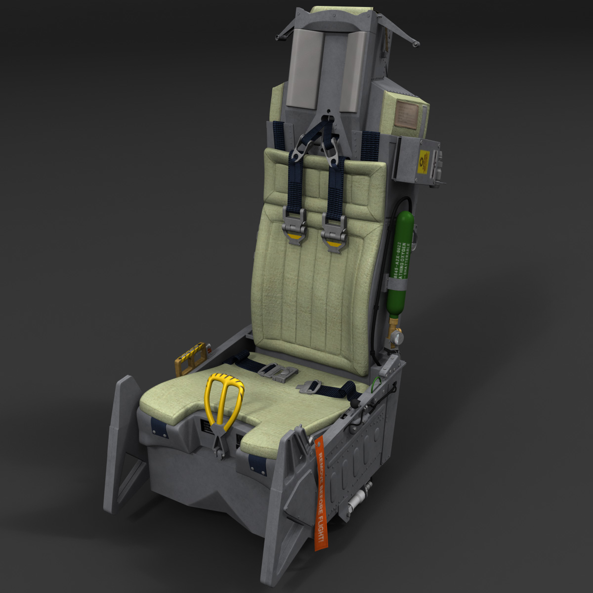 3d photorealistic aces ii ejection seat