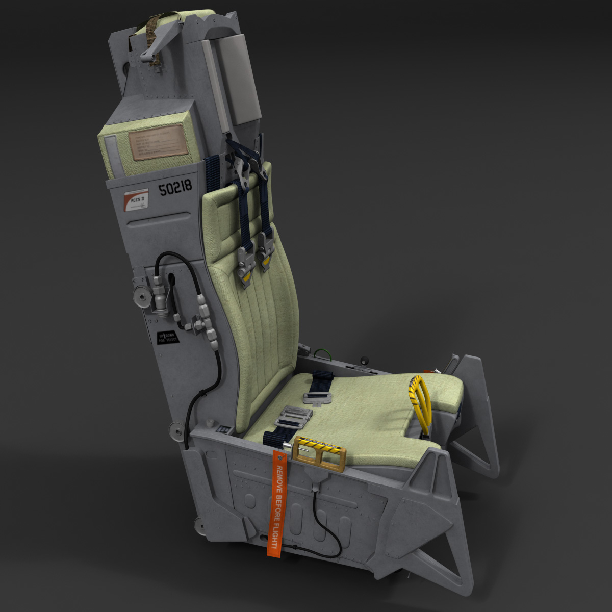 3d photorealistic aces ii ejection seat