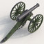 3d 12lb napoleon cannon