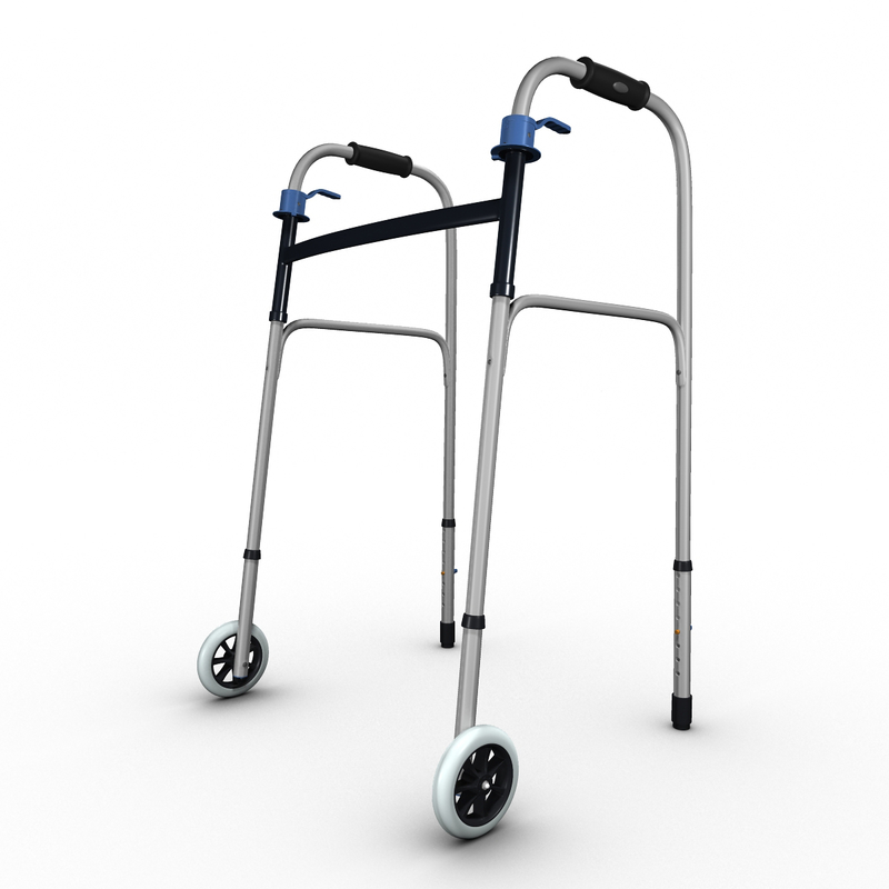 3d 2 wheeled walker model