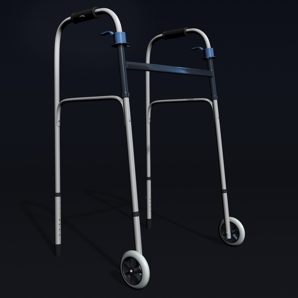 3d 2 wheeled walker model
