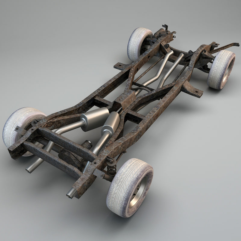 car chassis 3d 3ds
