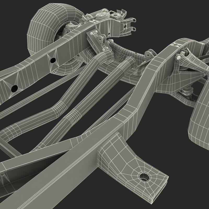 car chassis 3d 3ds