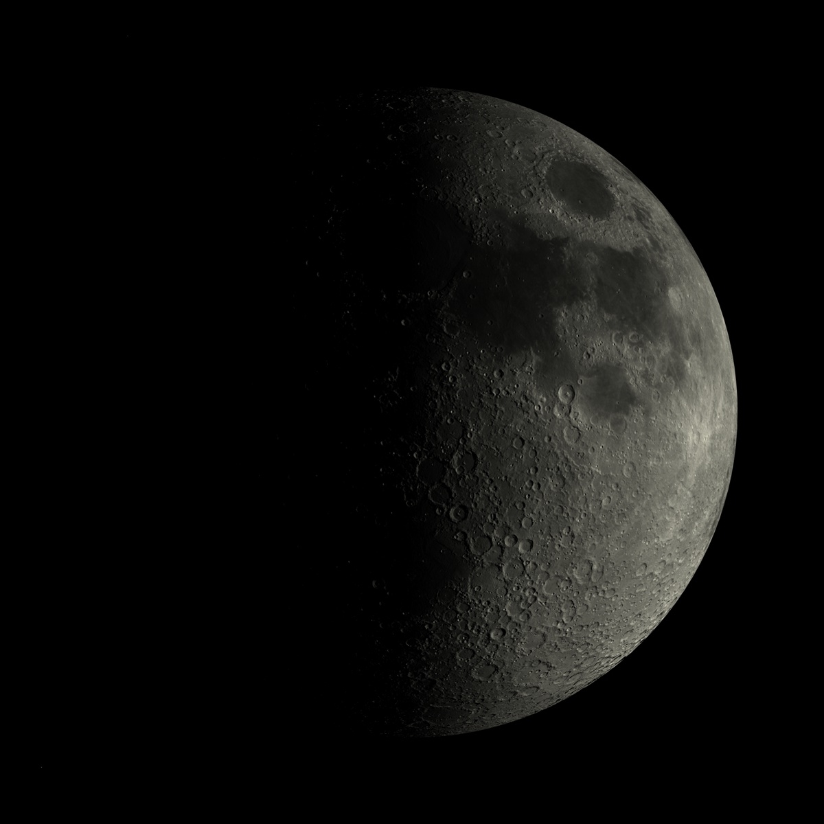 moon phases 3d model
