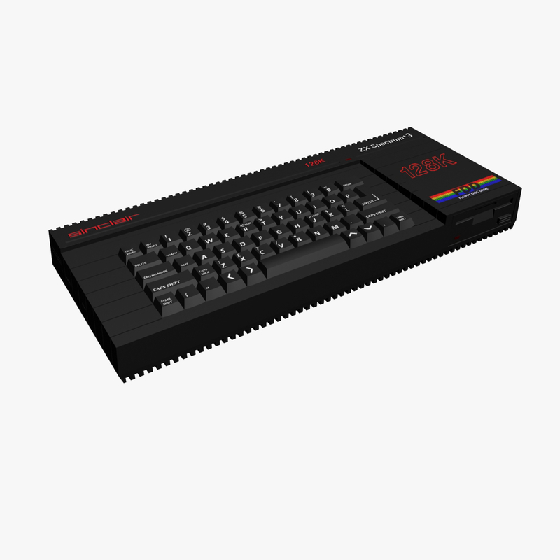 sinclair zx spectrum 3 3d model