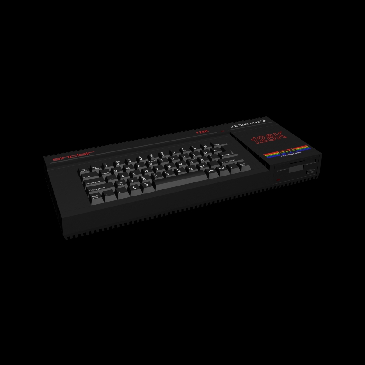 sinclair zx spectrum 3 3d model