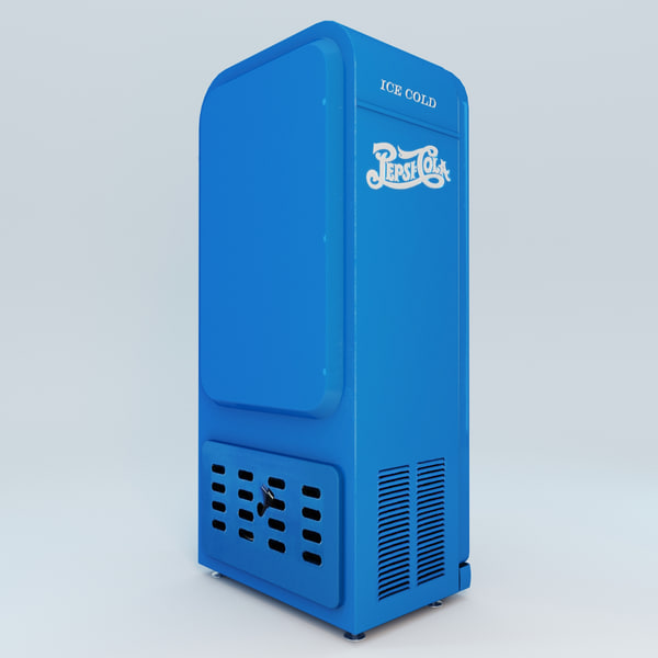 3d pepsi cola vending machine model