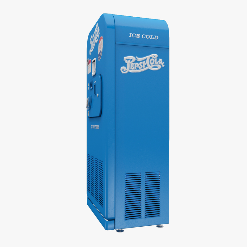 3d pepsi cola vending machine model