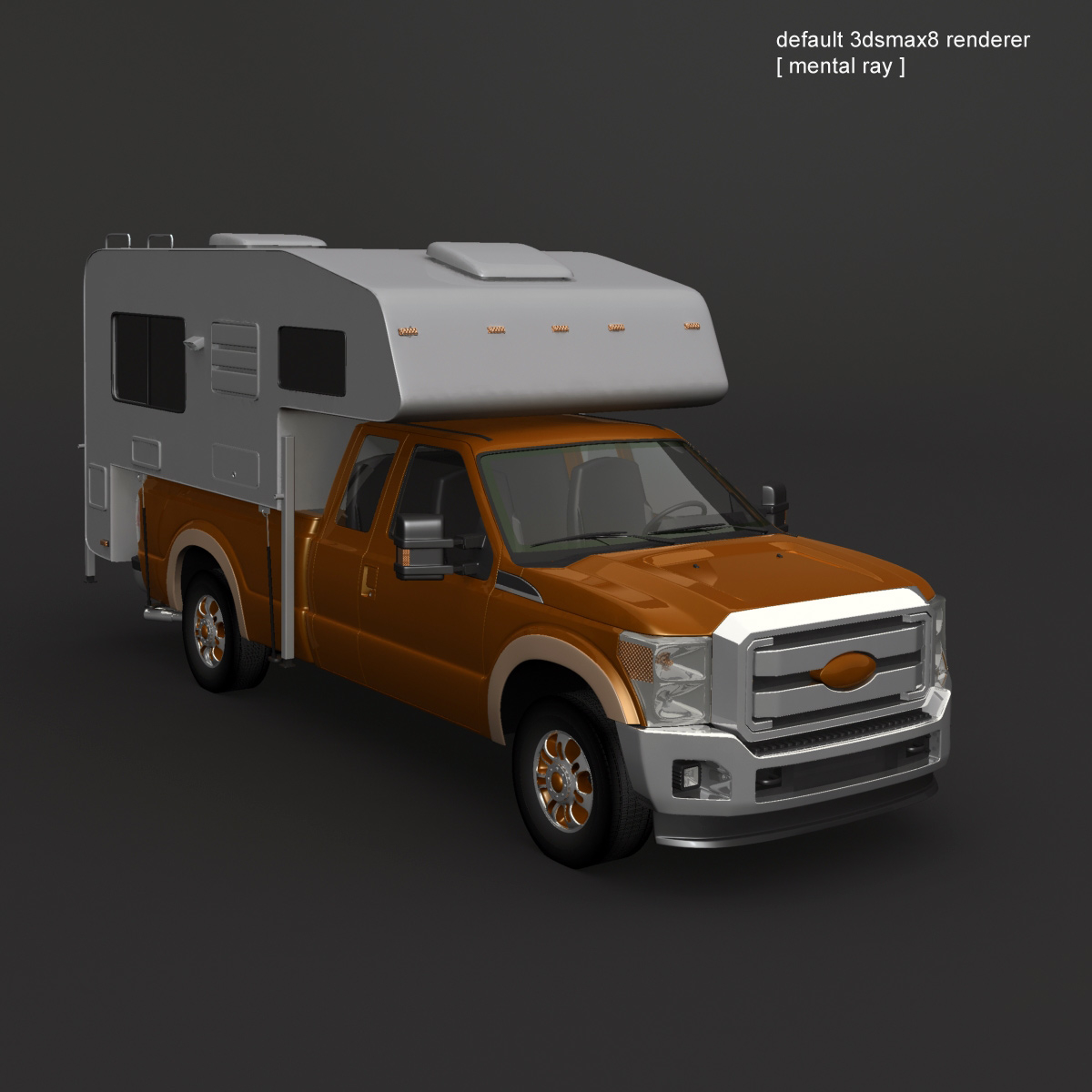 truck camper 3d model