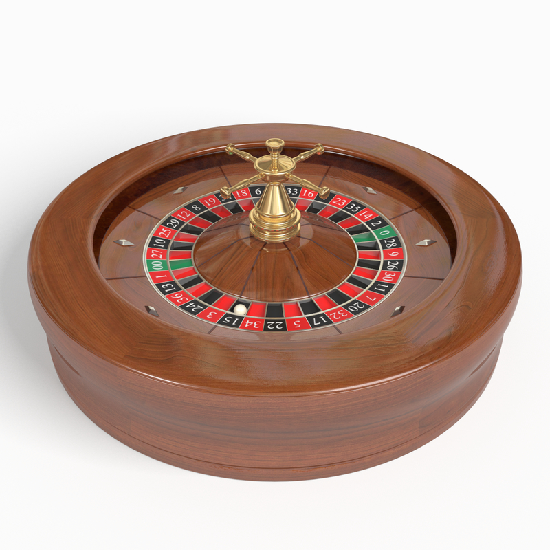 3d model american roulette wheel