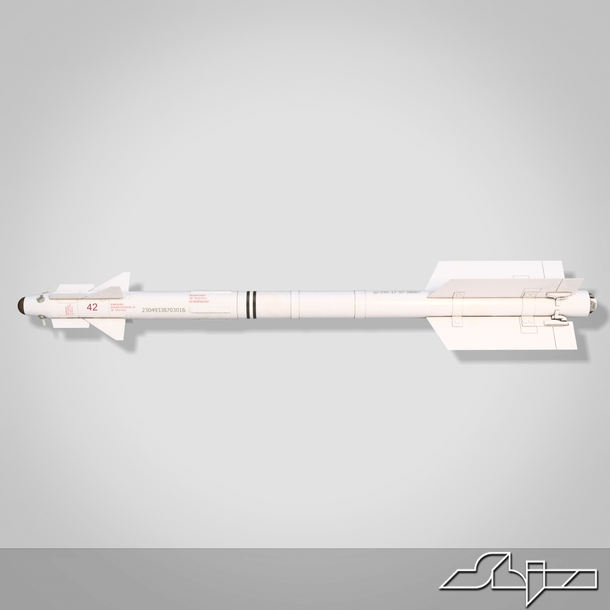 3d model of r-73 missile