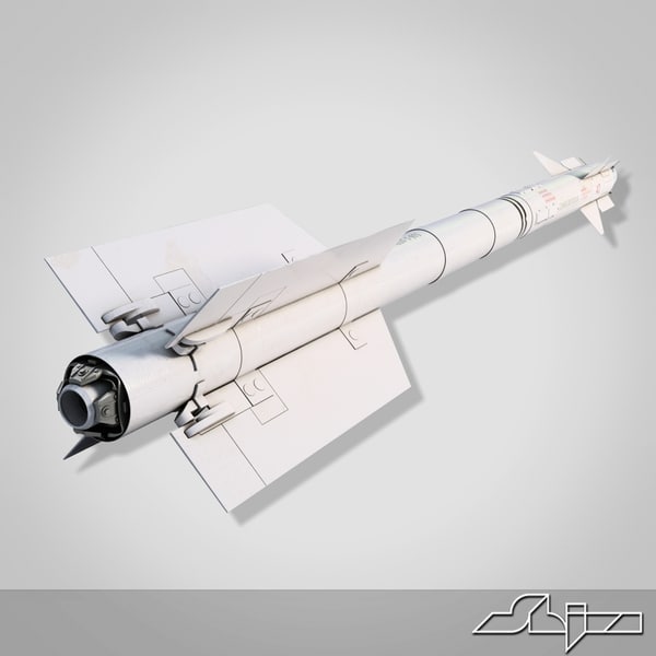 3d model of r-73 missile