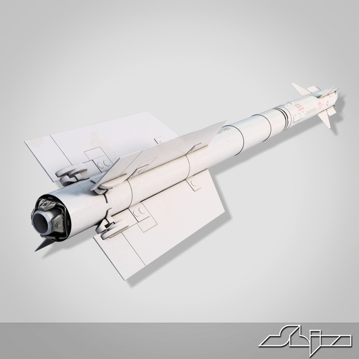 3d model of r-73 missile
