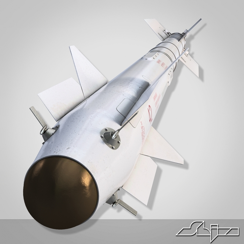 3d model of r-73 missile