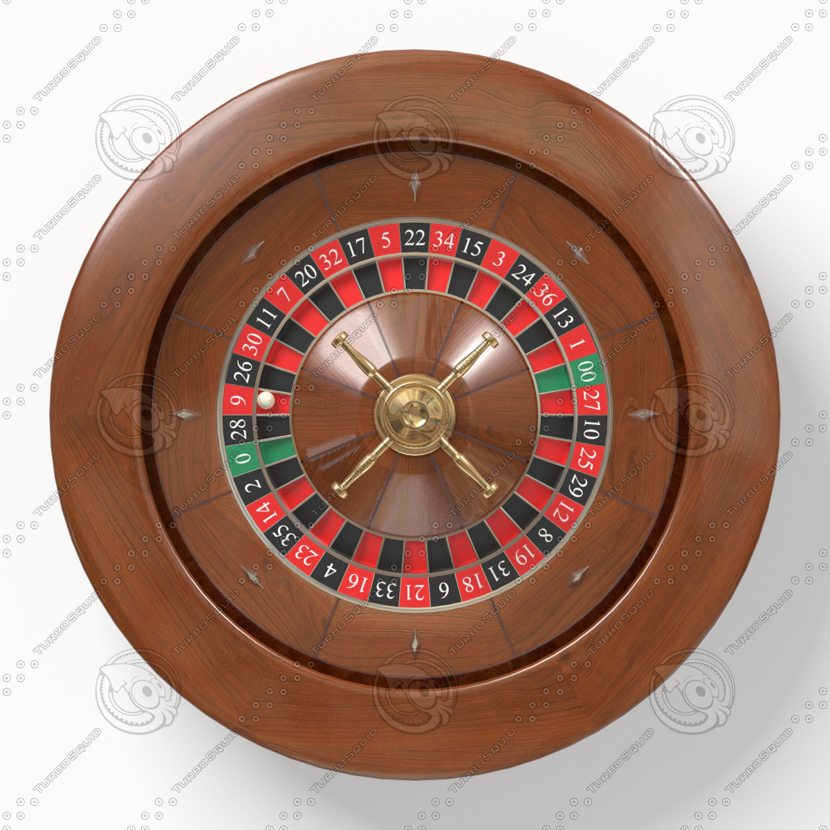3d model american roulette wheel