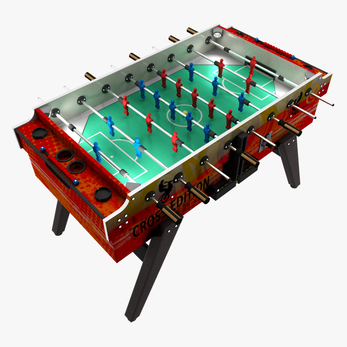 foosball table 3d model
