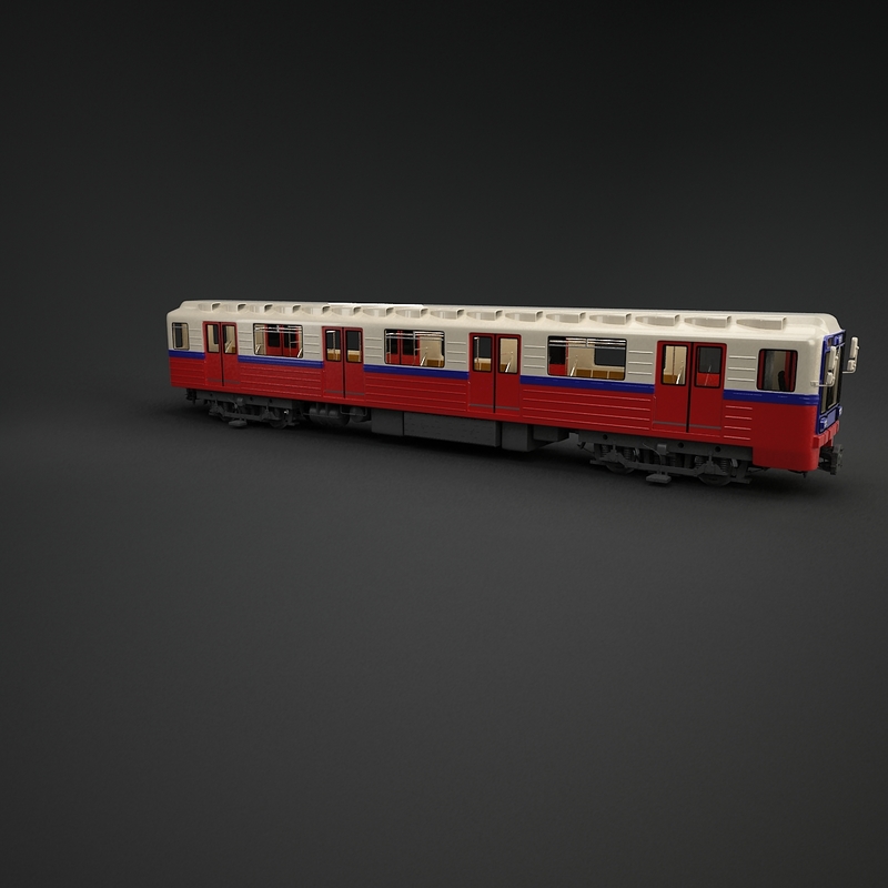metro rolling stock 3d model