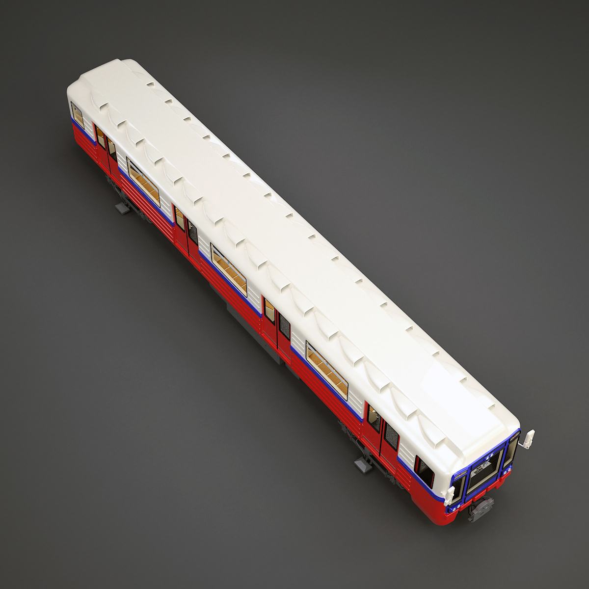 metro rolling stock 3d model