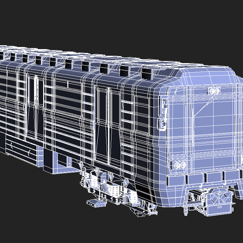 metro rolling stock 3d model